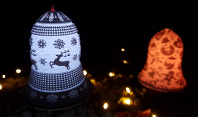 Christmas Bell Lithophane • Christmas Decoration • ItsLitho