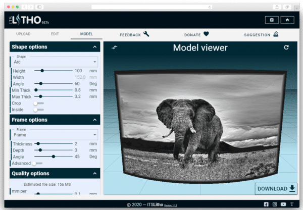 ItsLitho • Free Online Image to Lithophane Maker