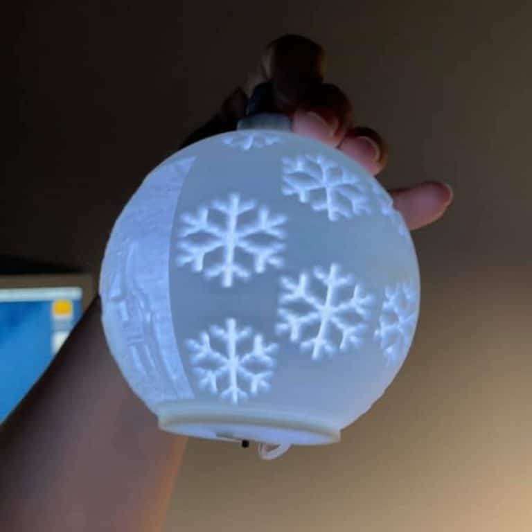 3D Printed Christmas Decoration Lithophanes • ItsLitho