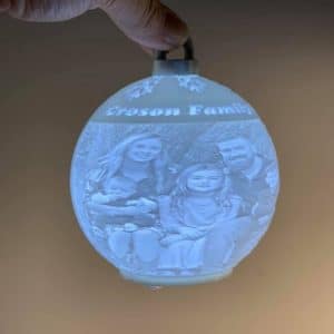 3D Printed Christmas Decoration Lithophanes • ItsLitho