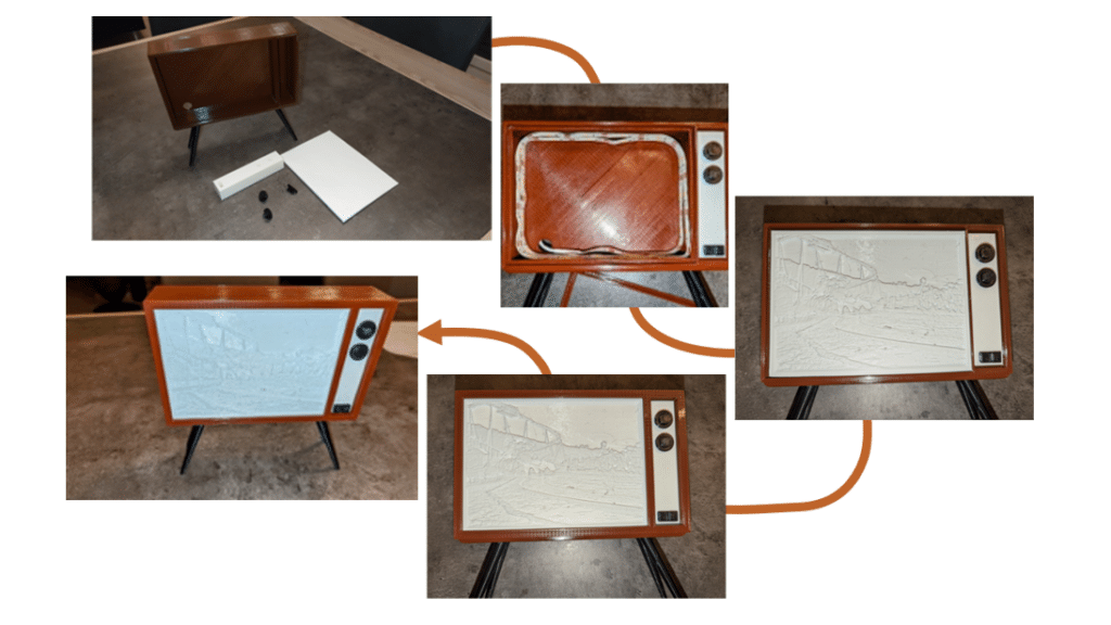 Oldschool 70s TV Lithophane Box • ItsLitho