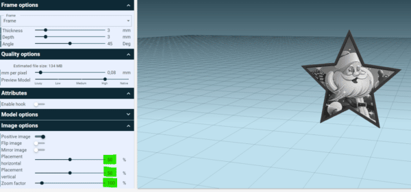 Christmas Star Tree Topper - Star Lithophane • ItsLitho